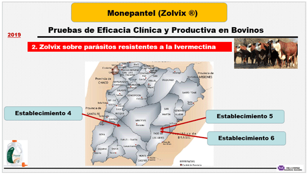 MONEPANTEL (ZOLVIX®) EN LOS BOVINOS Estudio 2. Eficacia clínica del ...