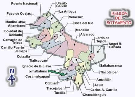 Mapa de veracruz con los nombres de sus municipios - Imagui