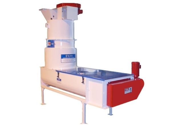 Disc Coater for applying fats to pelleted or extruded products
