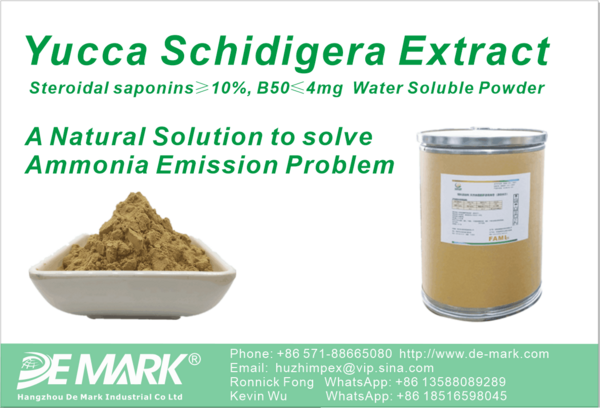 Yucca schidigera extract to solve ammonia emission problem