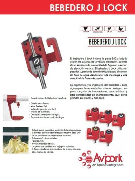 BEBEDERO J LOCK | Engormix