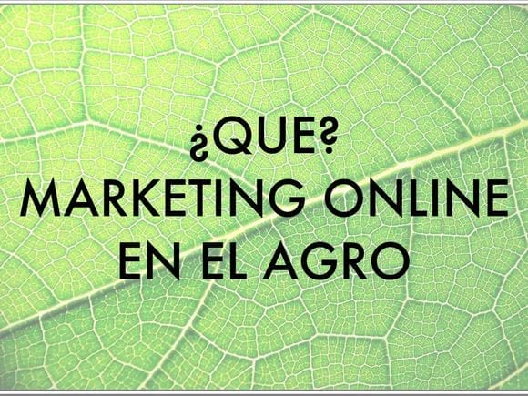 MARKETING ONLINE EN EL AGRO | Engormix