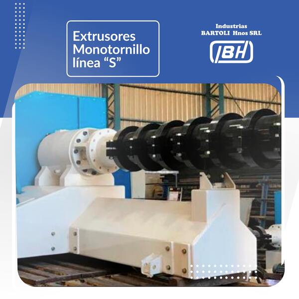 Extrusores Monotornillo Linea “S” son extrusores para extrusión “Seca”
