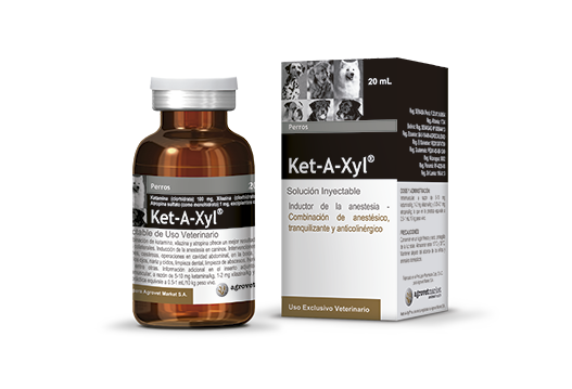 Ket-A-Xyl® inductor de la anestesia y anticolinérgico para perros